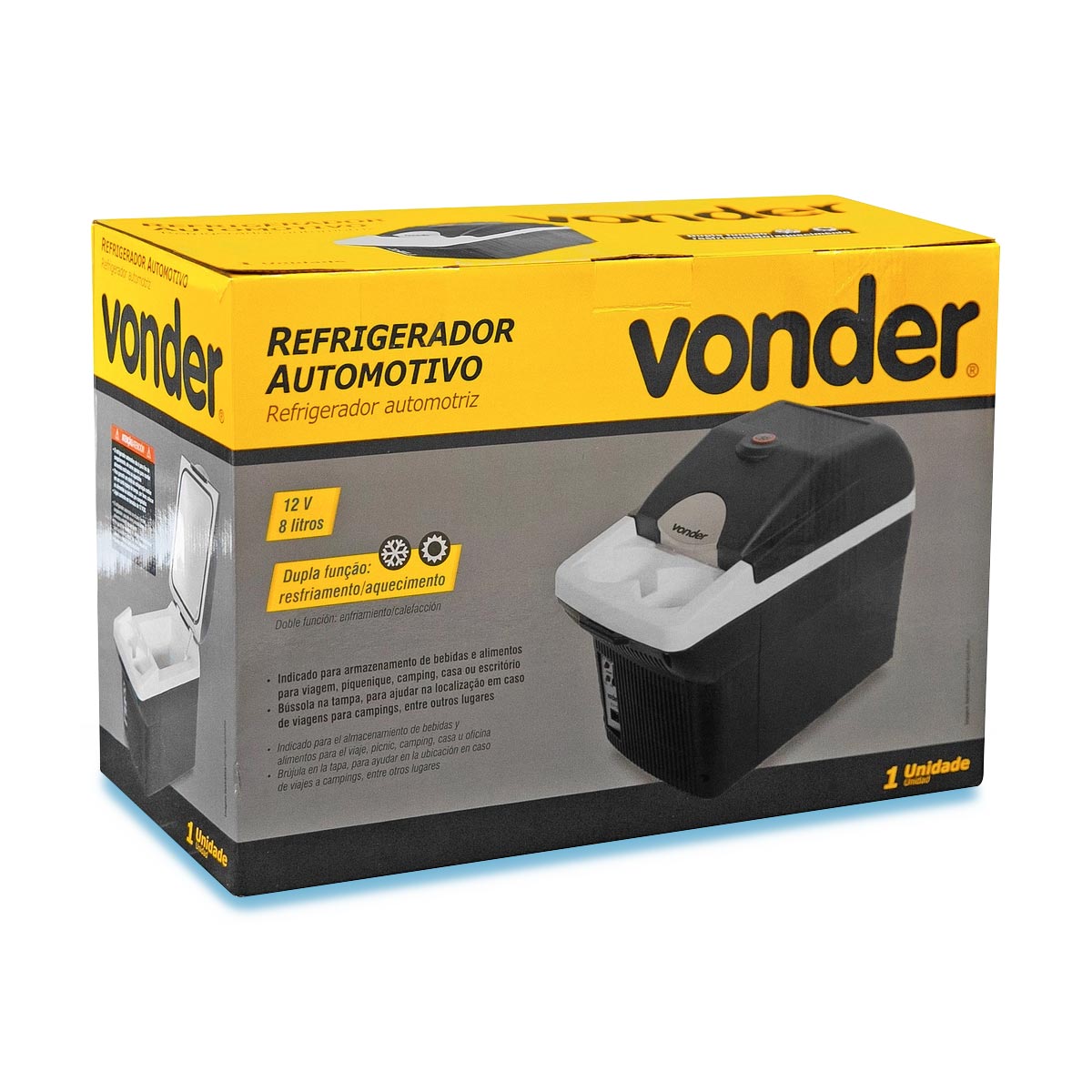 InterplaceShop. Refrigerador Automotivo Vonder 12V 8L